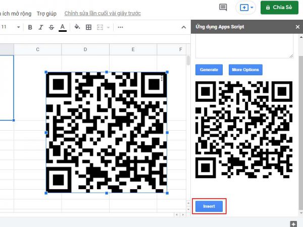 2 cách tạo mã QR trên Google Trang tính vô cùng đơn giản