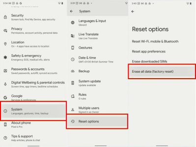 Cách reset điện thoại Android dành cho người dùng mới