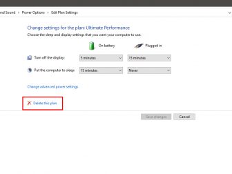 Cách bật hiệu suất pin Ultimate Performance trên Windows 10