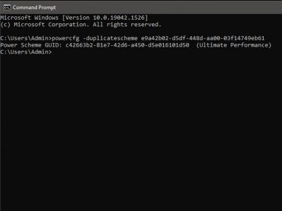 Cách bật hiệu suất pin Ultimate Performance trên Windows 10