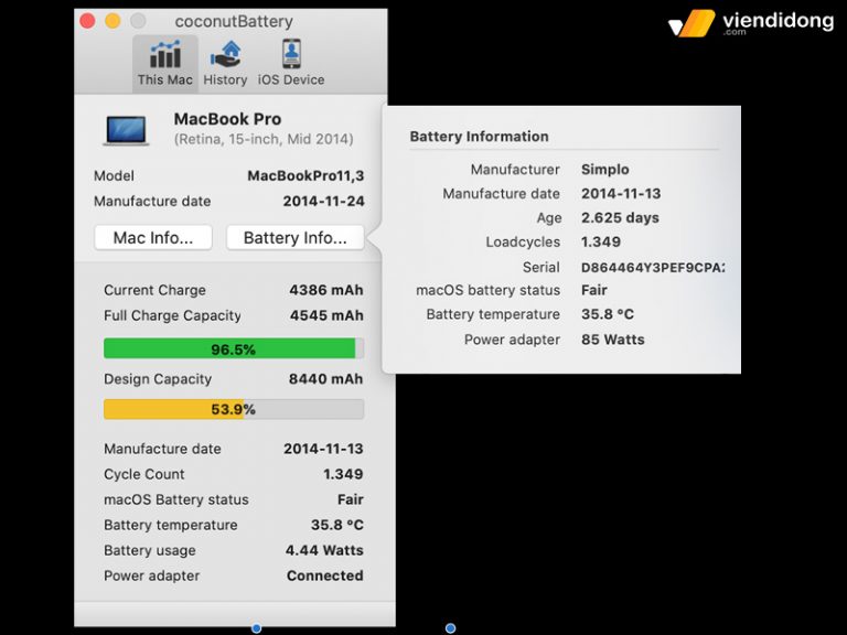 Hướng dẫn cách kiểm tra pin MacBook chuẩn nhất dễ thực hiện