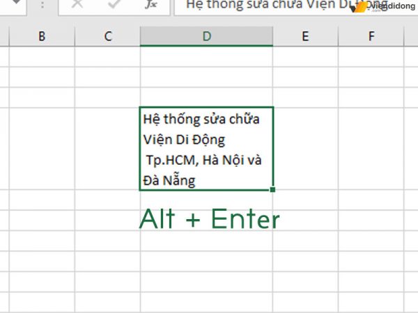Top 5+ cách xuống dòng trong Excel, Google Sheet đơn giản