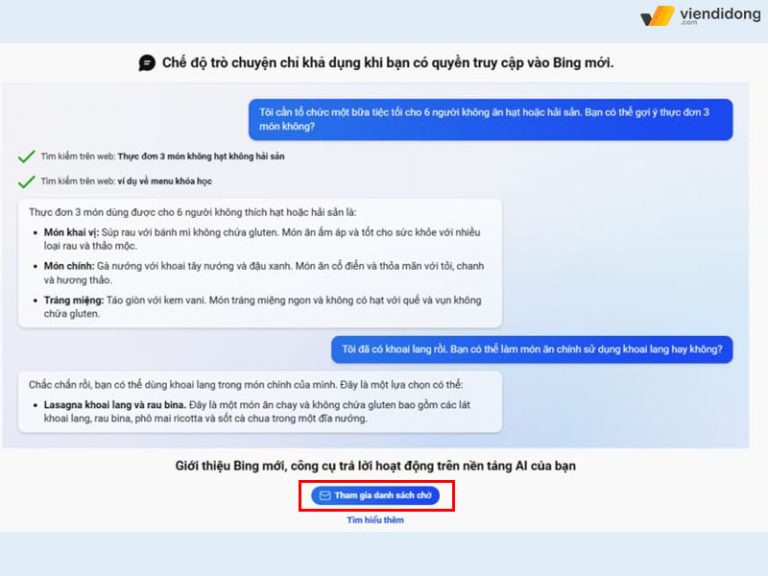 Microsoft ra mắt phiên bản mới của Bing tích hợp AI Chatbot