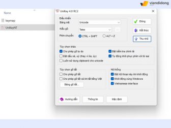 Cách tải Unikey và cài đặt trên máy tính, laptop Windows