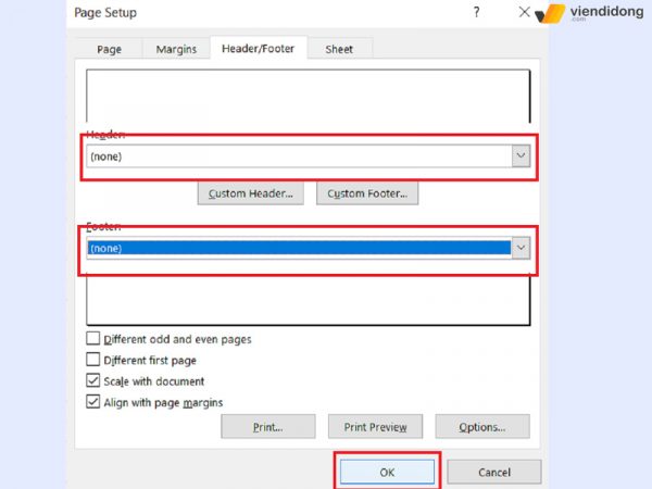Hướng dẫn thêm, xóa, chỉnh sửa Header và Footer trong Excel