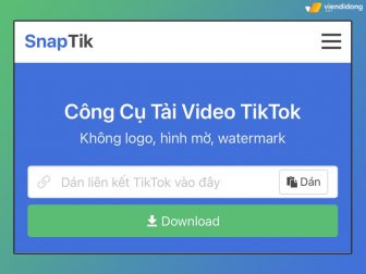 SnapTik App - Công cụ tải video Tiktok không logo, hình mờ