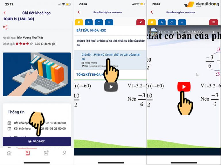 Hướng dẫn sử dụng LMS vnEdu - Đăng nhập, học, thi trực tuyến