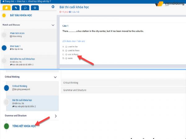 Hướng dẫn sử dụng LMS vnEdu - Đăng nhập, học, thi trực tuyến