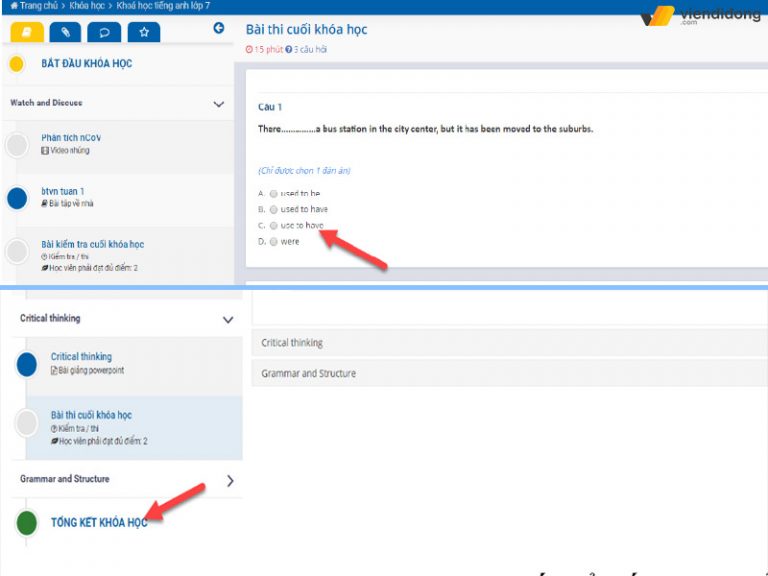 Hướng dẫn sử dụng LMS vnEdu - Đăng nhập, học, thi trực tuyến