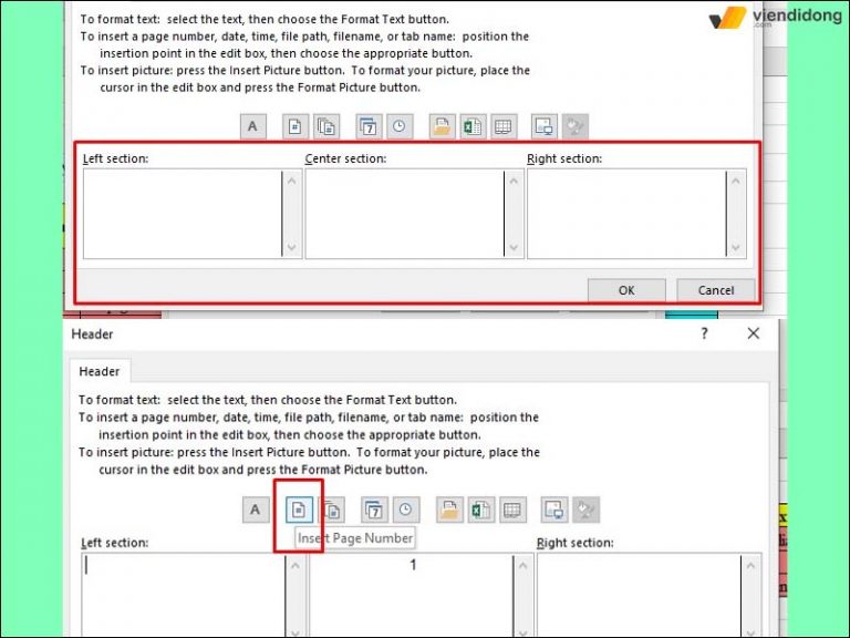 Cách đánh số trang trong Excel 2007, 2010, 2013, 2016