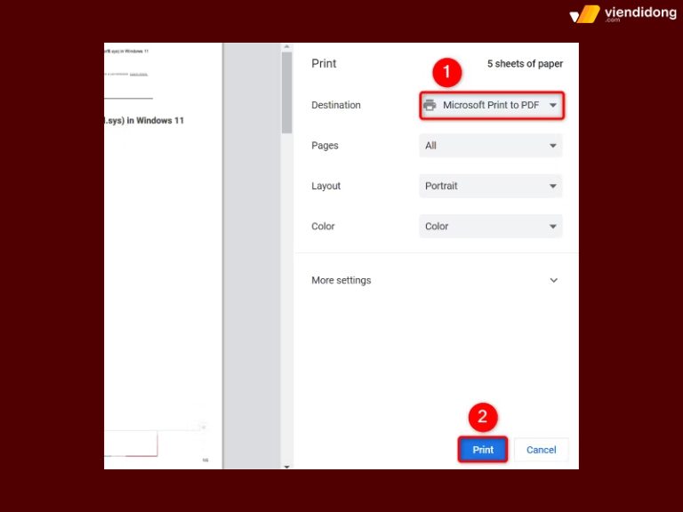 Cách in file PDF trên Windows 10/11 vô cùng dễ dàng
