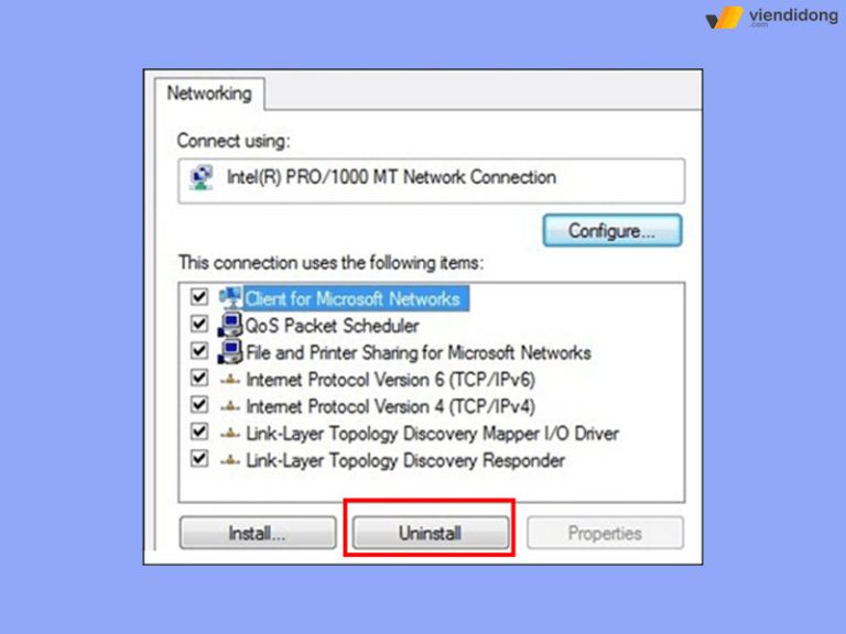 Khắc phục sự cố Laptop bị lỗi Unidentified Network hiệu quả