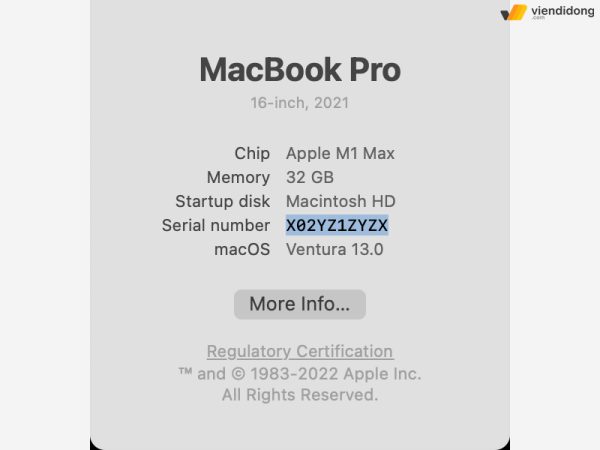 Cách check Serial MacBook chính hãng từ Apple chuẩn 100%