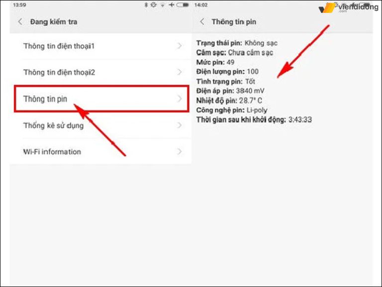 Cách kiểm tra độ chai pin Xiaomi chuẩn xác 100%