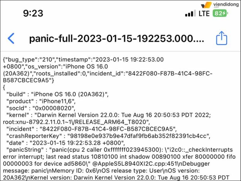 Lỗi Panic Full iPhone là gì? Cách khắc phục hiệu quả