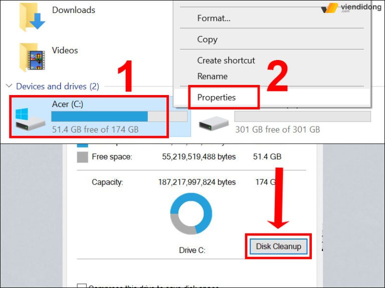 TOP 13 cách xử lý khi ổ C bị đầy trên Windows 10