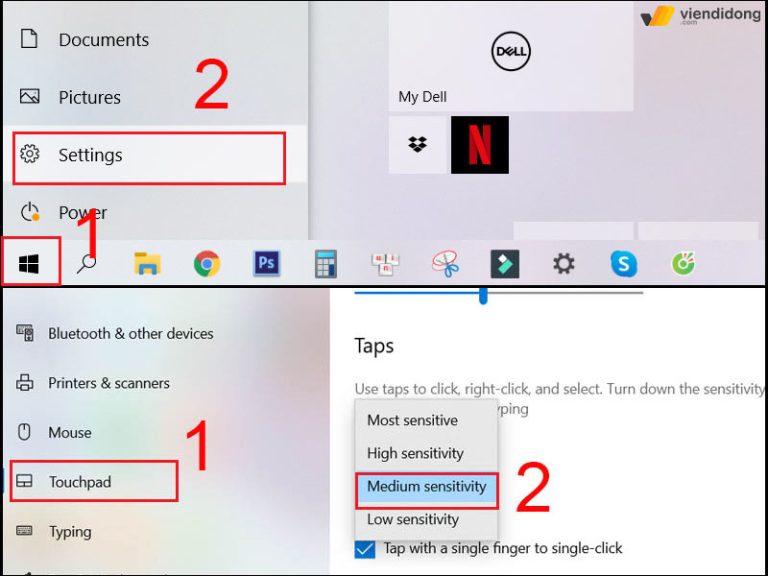 Touchpad Laptop không kéo lên xuống được: Cách khắc phục