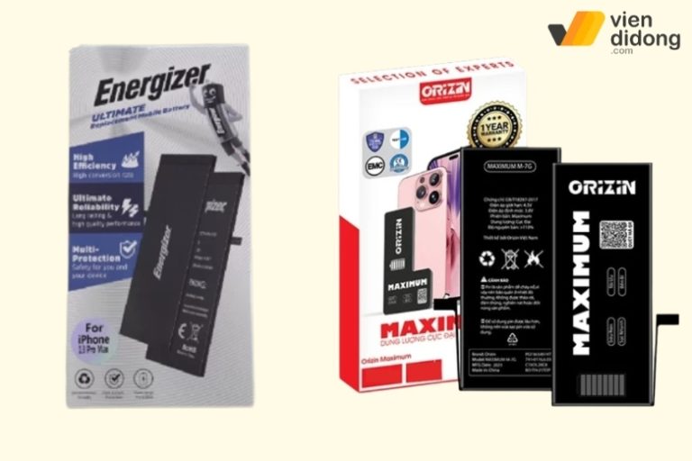 Thay pin iPhone 13 Mini loại nào? So sánh pin zin, pin linh kiện